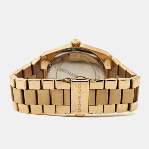 Michael Kors | Accessories | Michael Kors Blue Gold Plated Stainless ...